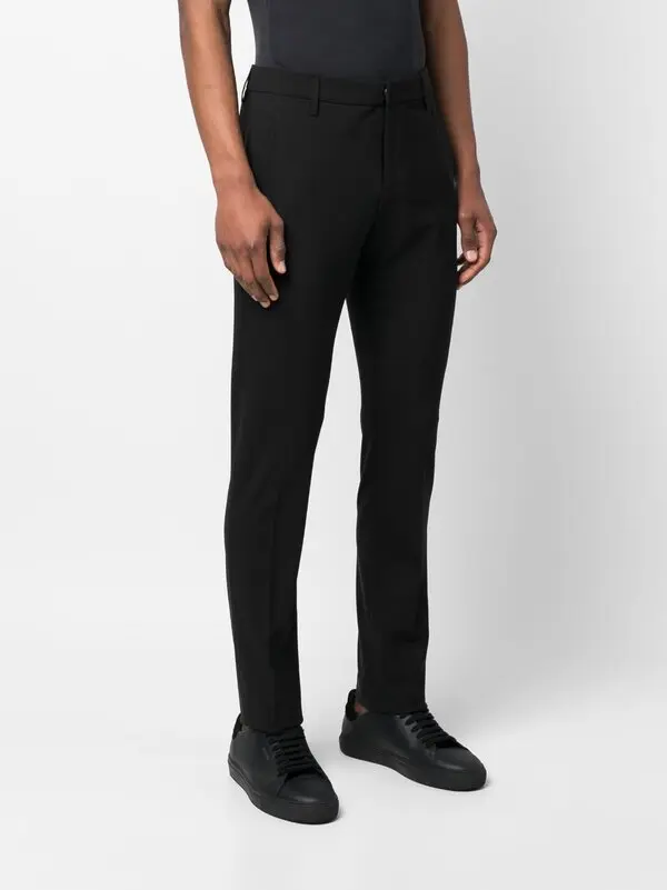 DONDUP Virgin-wool Tailored Trousers - Black