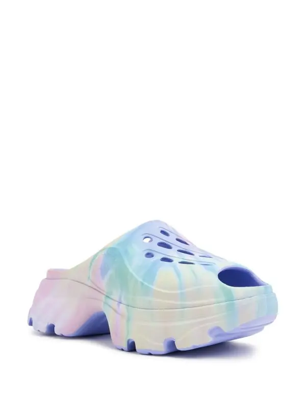 Adidas By Stella McCartney Swirl-print Clogs - Purple