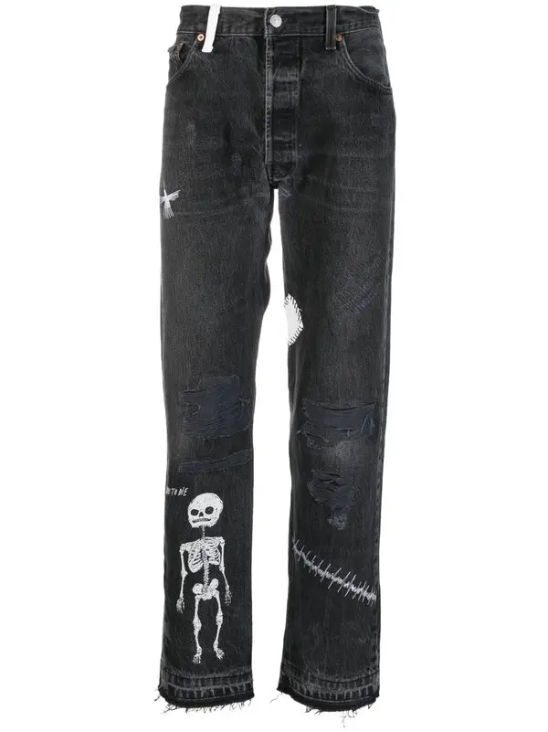 GALLERY DEPT. Mid-rise Straight-leg Jeans