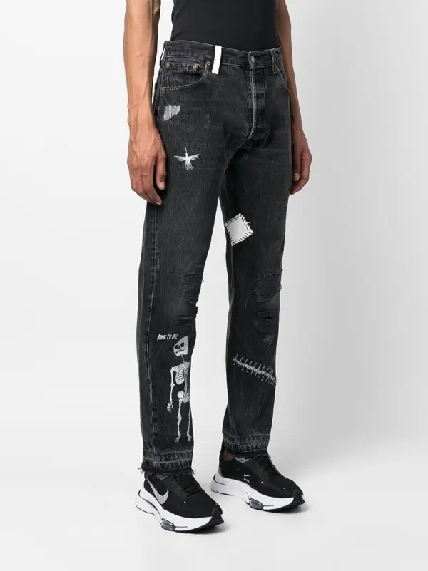 GALLERY DEPT. Mid-rise Straight-leg Jeans