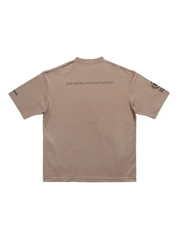 Balenciaga Wfp-Print Cotton T-Shirt - Brown | Editorialist