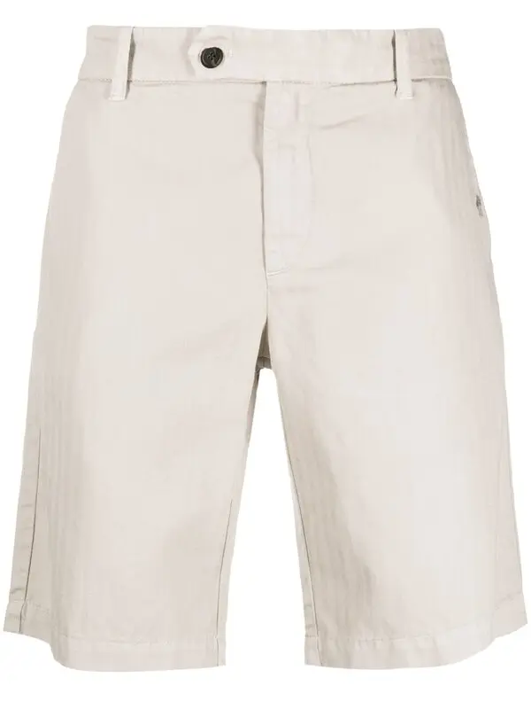 Eleventy Straight-leg Chino Shorts - Neutrals