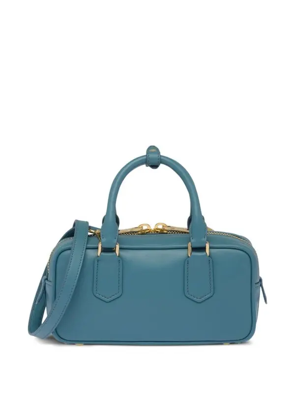 Miu Miu Logo-embossed Leather Mini Bag