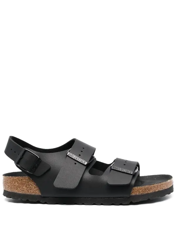 BIRKENSTOCK Milano Buckled Slingback Sandals - Black