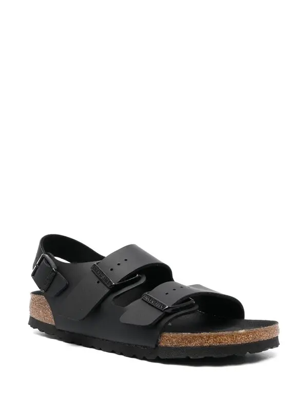 BIRKENSTOCK Milano Buckled Slingback Sandals - Black