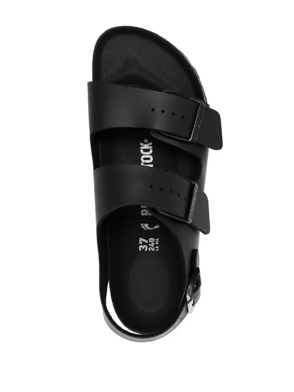 BIRKENSTOCK Milano Buckled Slingback Sandals - Black