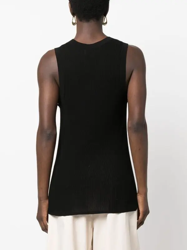 Studio Nicholson Sleeveless Knit Top - Black