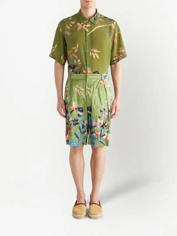 Etro Floral-print Deck Shorts
