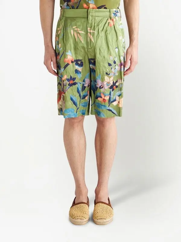 Etro Floral-print Deck Shorts