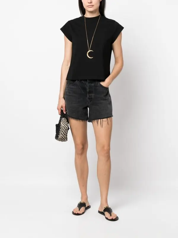 AGOLDE Crew Neck Short-sleeve T-shirt - Black