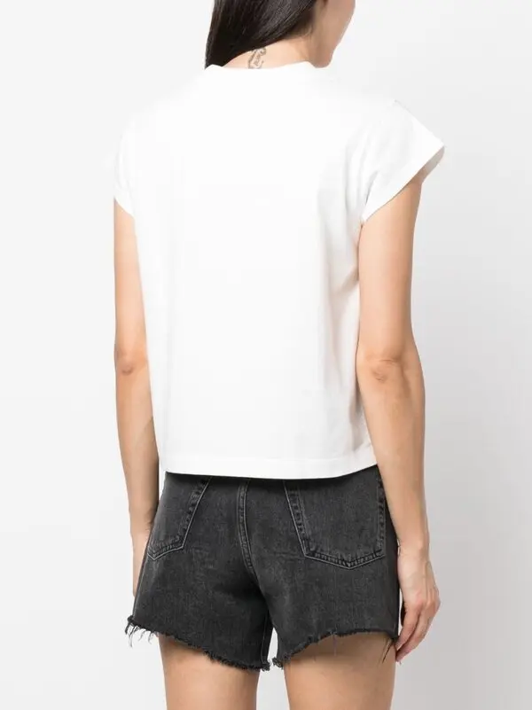 AGOLDE Crew Neck Short-sleeve T-shirt - White