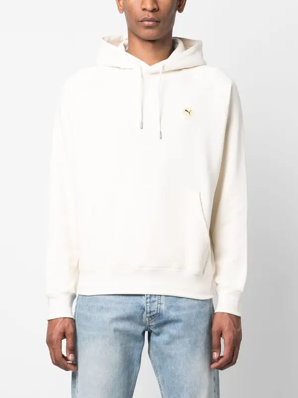 PUMA Slogan-print Drawstring Hoodie