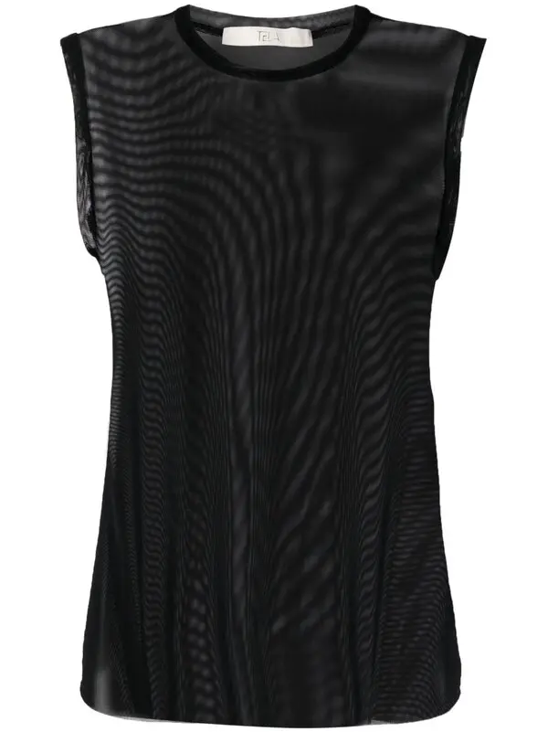 TELA Crew Neck Sleeveless Top