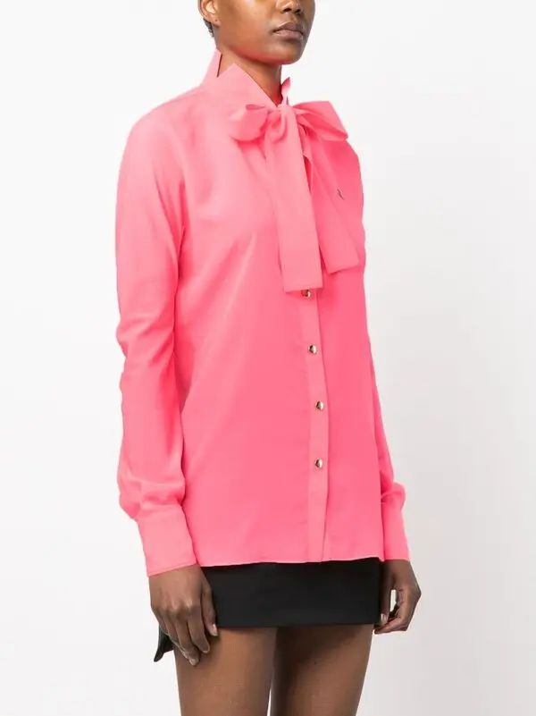VIVIENNE WESTWOOD Logo-embroidered Tie-fastening Shirt