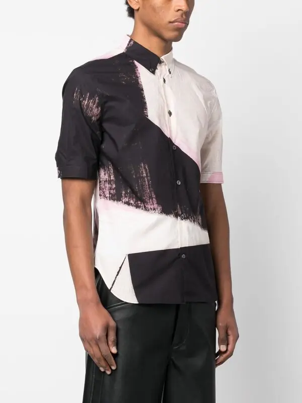 Alexander McQueen Brushstroke Cotton Shirt