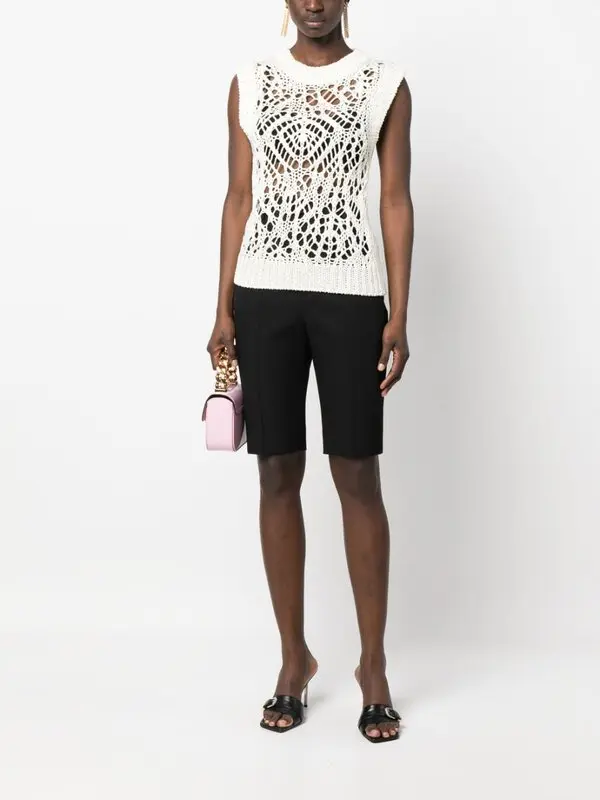 TOM FORD Open-knit Silk Top