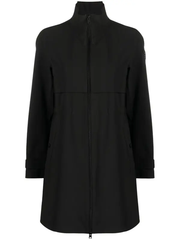 Woolrich Pequea Zip-up Parka Coat - Black