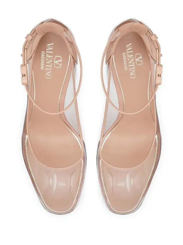 Valentino Garavani Tan-go Transparent Platform Pumps