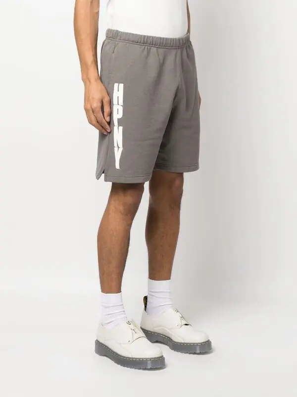 Heron Preston Logo-print Track Shorts - Grey