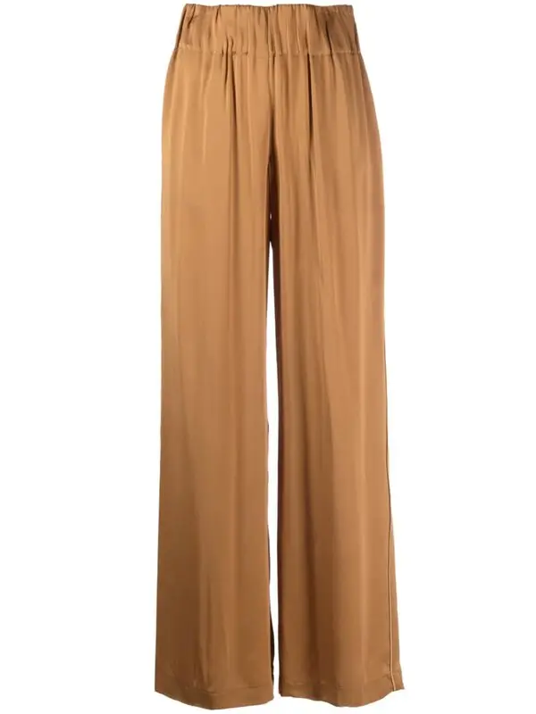 Aspesi High-waist Wide-leg Trousers - Brown
