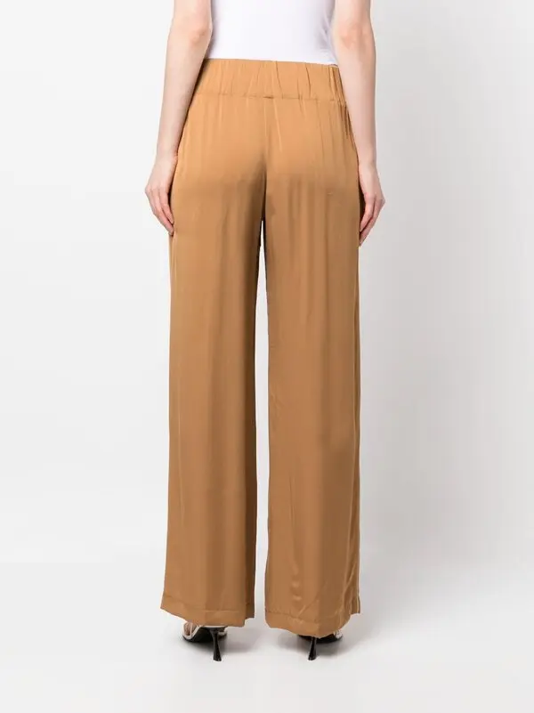 Aspesi High-waist Wide-leg Trousers - Brown