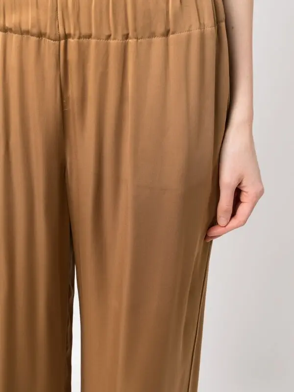 Aspesi High-waist Wide-leg Trousers - Brown
