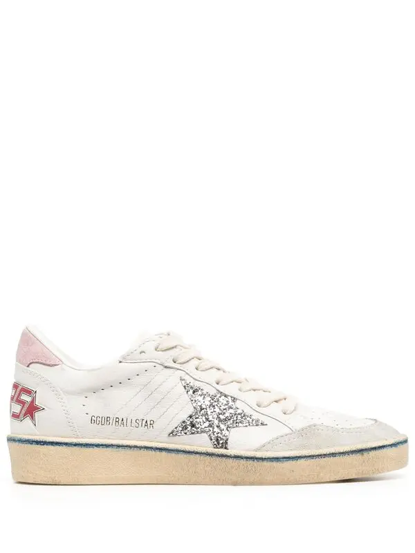 GOLDEN GOOSE Ballstar Leather Sneakers - White