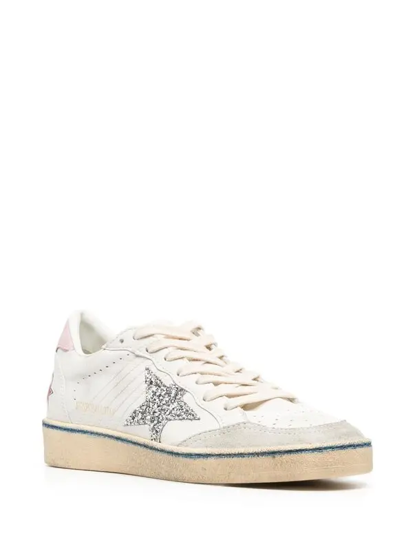 GOLDEN GOOSE Ballstar Leather Sneakers - White