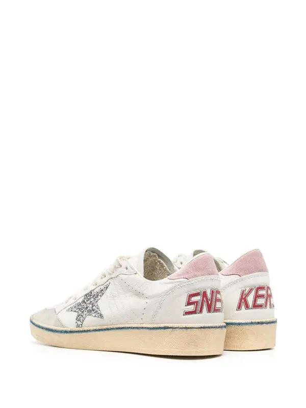 GOLDEN GOOSE Ballstar Leather Sneakers - White