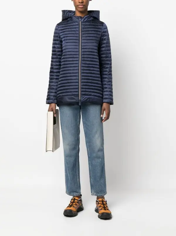 SAVE THE DUCK Iris Removable-hood Coat - Blue