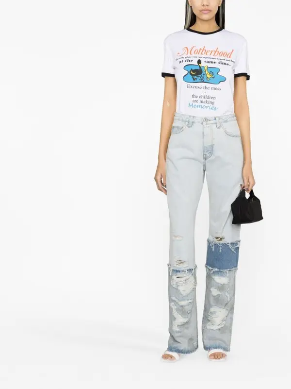 Heron Preston Patchwork Straight-leg Jeans