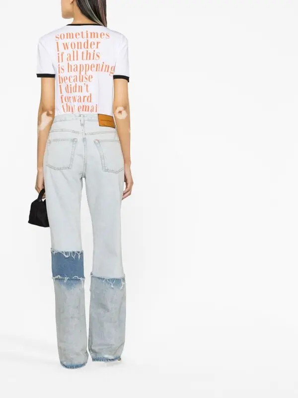 Heron Preston Patchwork Straight-leg Jeans