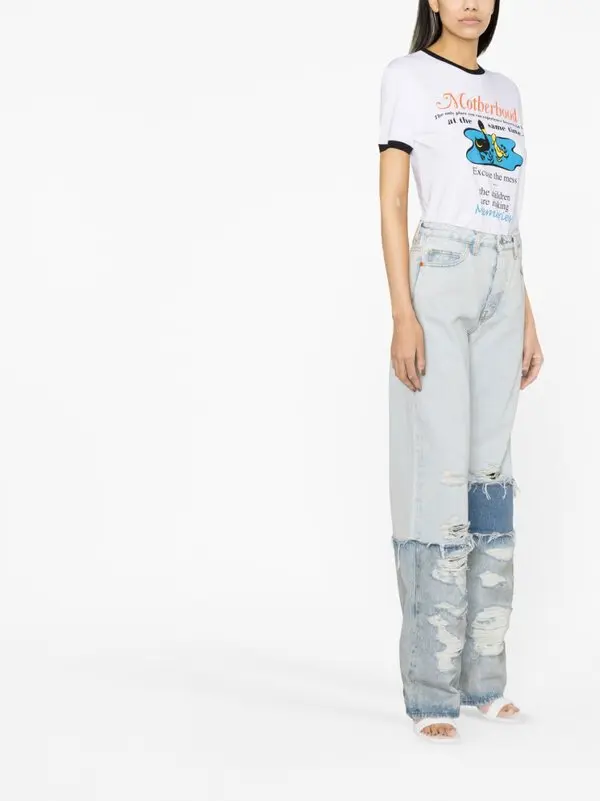 Heron Preston Patchwork Straight-leg Jeans