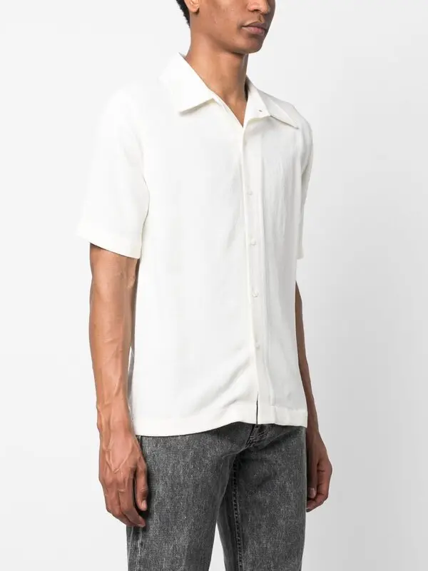 Séfr Buttoned Short-sleeved Shirt - Neutrals