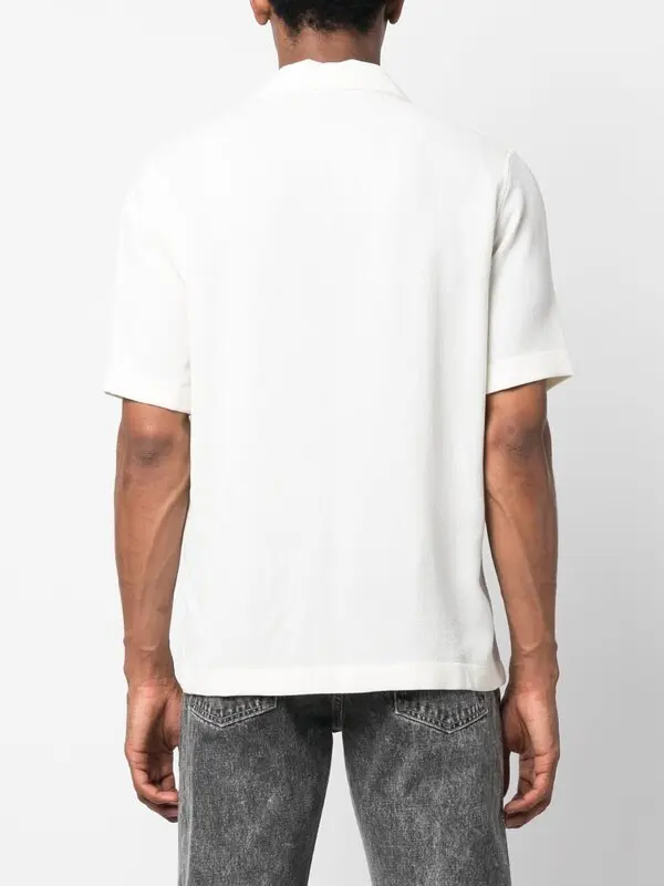 Séfr Buttoned Short-sleeved Shirt - Neutrals