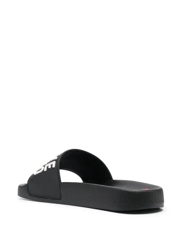 Moschino 3d Logo Flat Slides