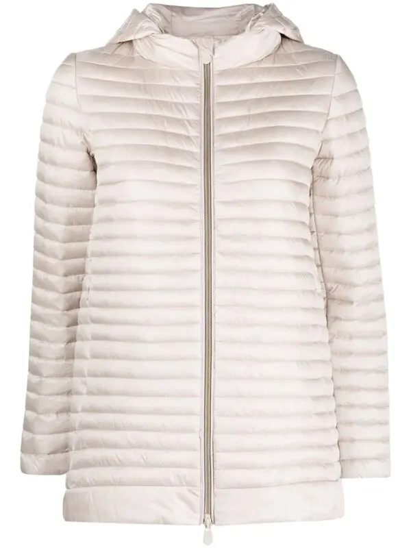 SAVE THE DUCK Iris22 Alima Removable Hood Padded Jacket - Neutrals