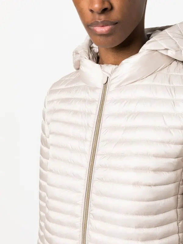 SAVE THE DUCK Iris22 Alima Removable Hood Padded Jacket - Neutrals