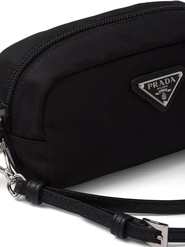 Prada Small Zip-up Makeup Bag - Black