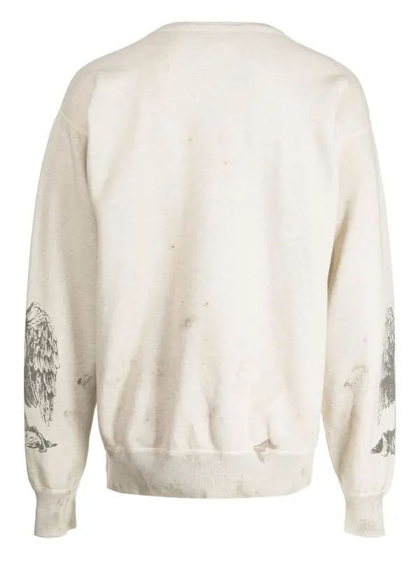 SAINT MXXXXXX Graphic Print Cotton Sweatshirt