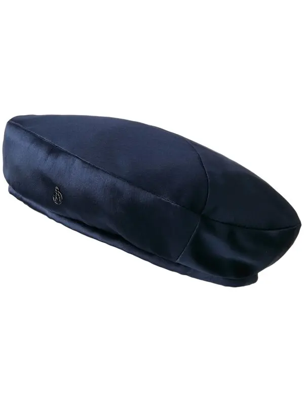 MAISON MICHEL Billy Silk Beret - Blue