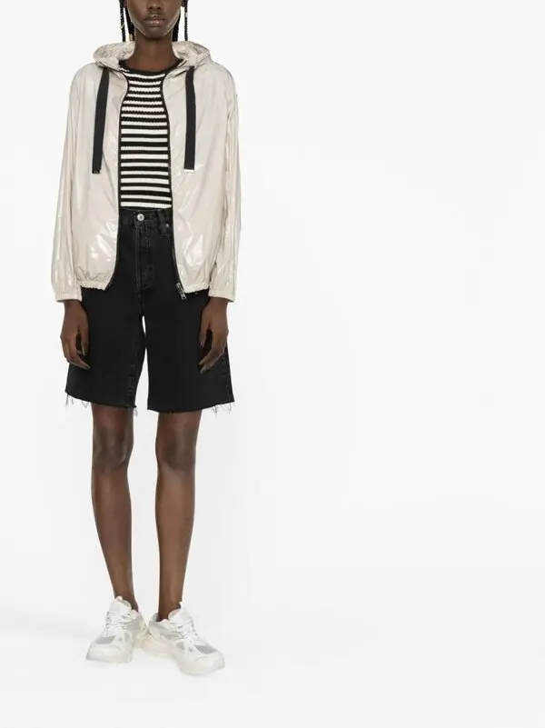 Herno Logo-patch Hooded Jacket - Neutrals