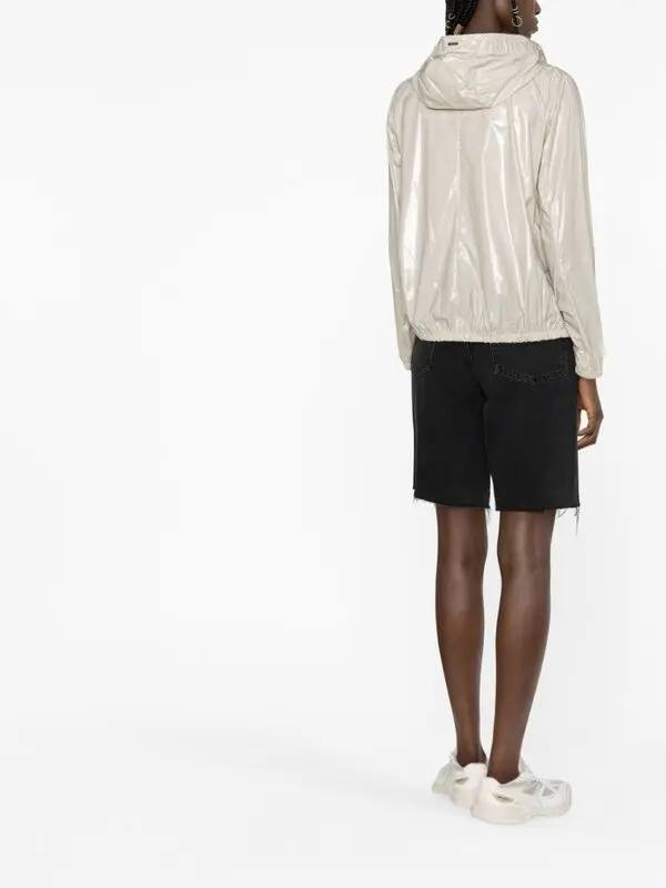 Herno Logo-patch Hooded Jacket - Neutrals
