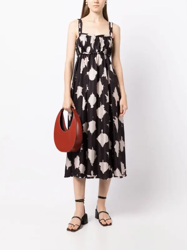 Ulla Johnson Abstract-print Silk Midi Dress