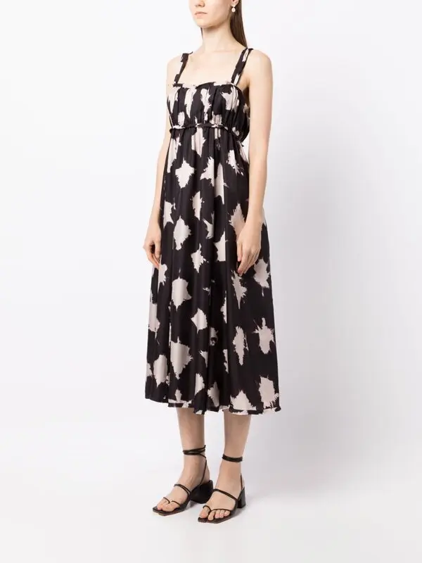 Ulla Johnson Abstract-print Silk Midi Dress