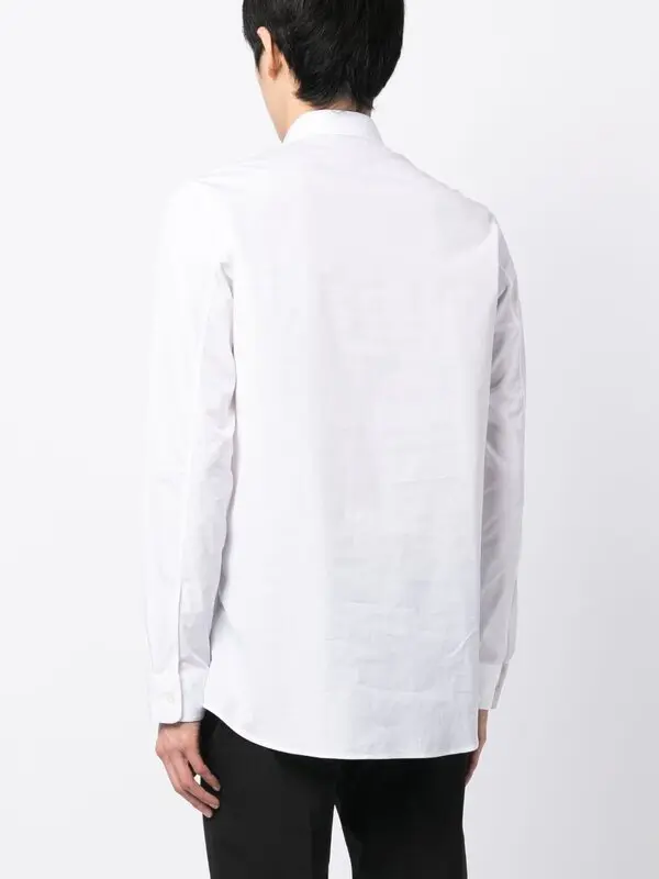 Alexander McQueen Embroidered Monogram Logo Shirt