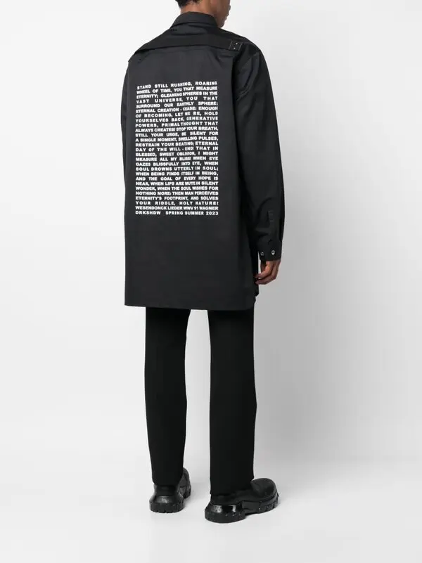 Rick Owens Cotton Shirt Jacket