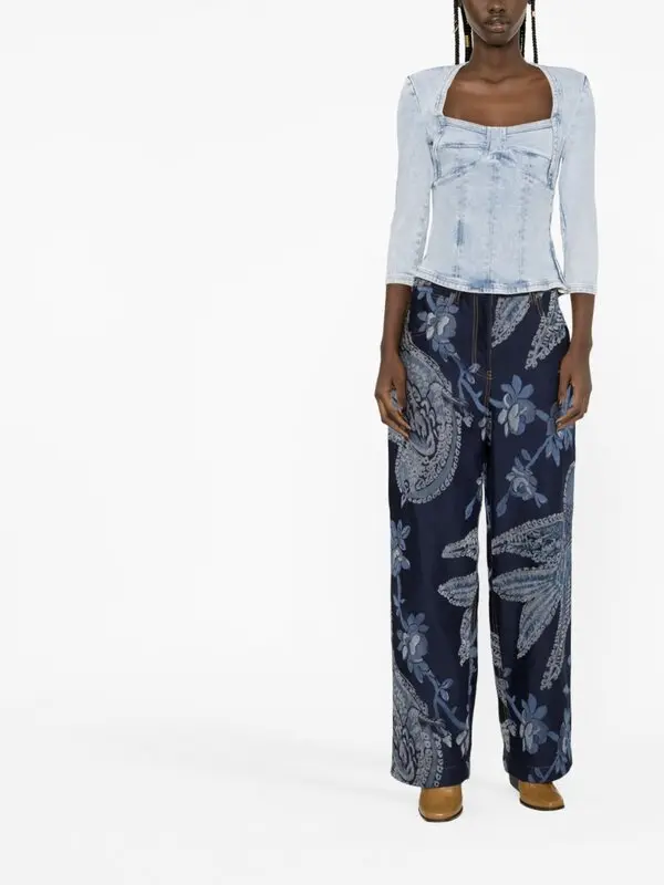 Isabel Marant Étoile Vanio Denim Top