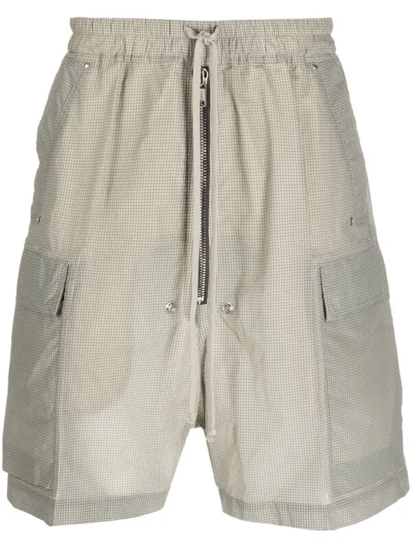 Rick Owens Check-print Knee-length Shorts