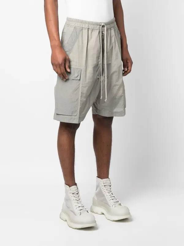 Rick Owens Check-print Knee-length Shorts